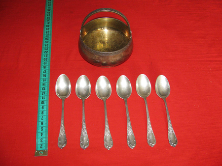 Сахарница ложки серебро 875 антиквариат