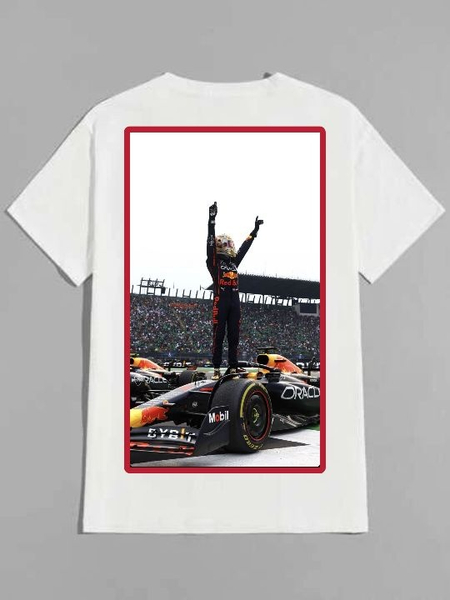 Футболка с дизайном автомобиля ( REDBULL F1 ) , качественная футболка