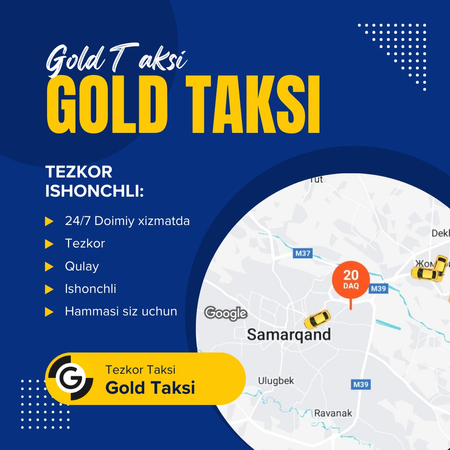 Gold Taksi\\n\\nEndi siz taksi qidirib ko‘chaga c