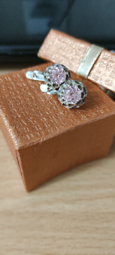 Серьги с гранатом серебро.