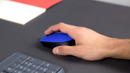 Мышь Логитеч LOGITECH M170 Wireless Mouse Black-Grey USB