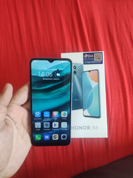 Huawei Honor X6 4/64Gb Silver Karobka Sastayani Otlichni Igravoy Zor
