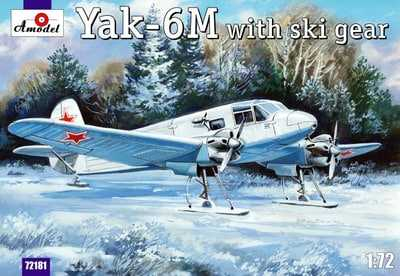 Сборная модель самолета Як-6М (Амодел, 1/72)
