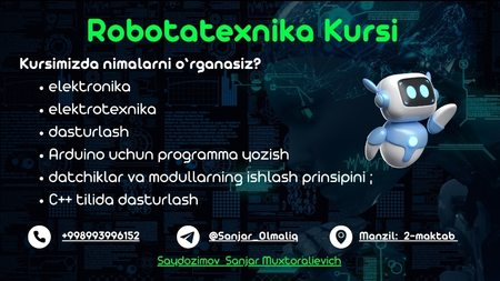 Robototexnika kursi Olmaliqda