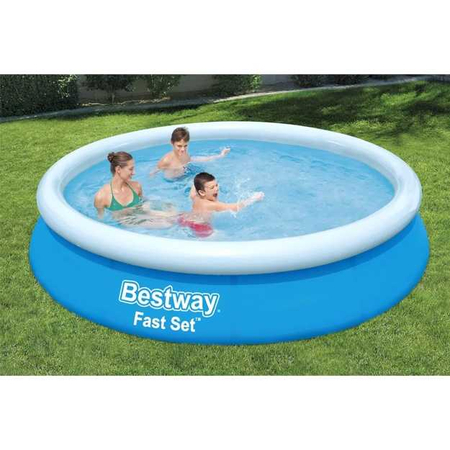 Бассейн Bestway с надувным бортом Fast Set 366х76см 5377л (57273)