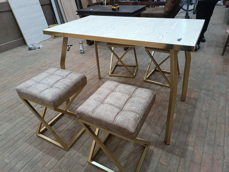 Loft uslubida 4 ta lik va 6 talik kamplekt stol stullar