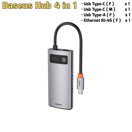 Baseus Hub 4in1 ethernet RJ-45  | Hub переходник ethernet RJ-45