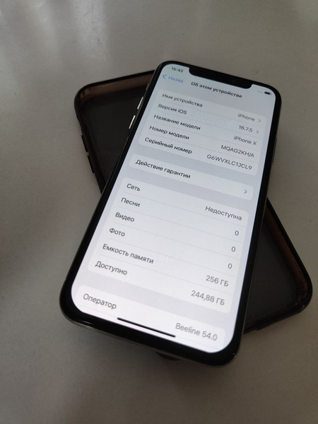 Phone x sotiladi 256gb 87 emkost
