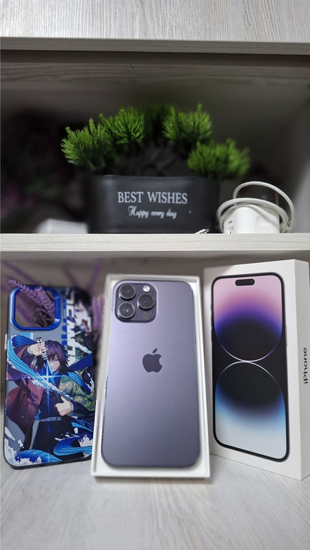 iPhone 14 Pro Max Purple 128GB. Ideal sostayaniye +Bonus. 90% емкость.