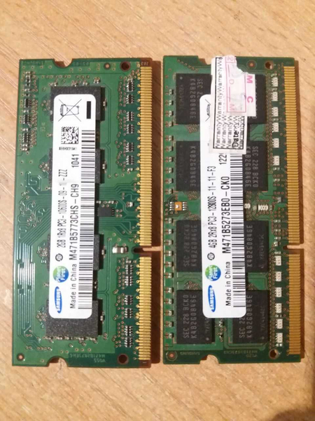 Оперативная память ram 4gb + 2gb