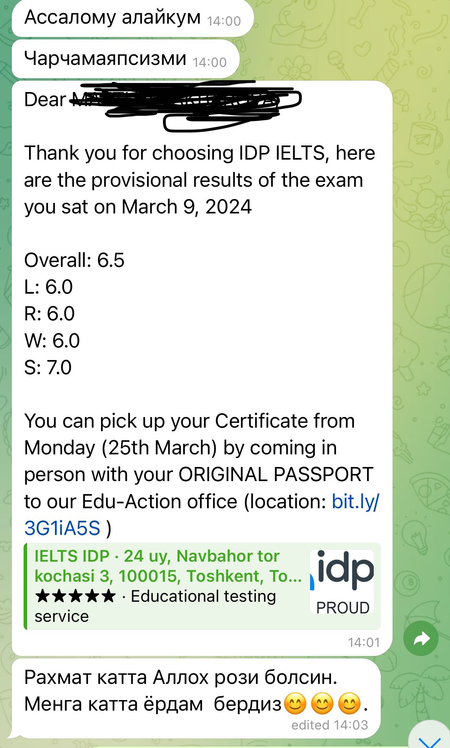 Преподаю Английский язык: General English and IELTS онлайн и оффлайн.