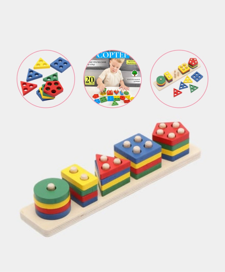 Развивающая игрушка Деревянная Детский машина