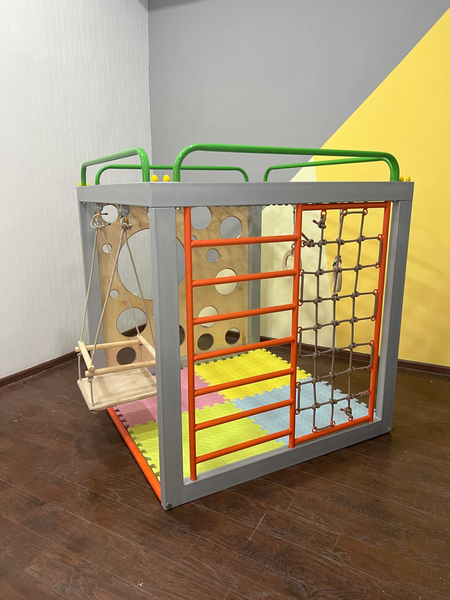 Детская шведская стенка, турник, качели, лазалка, скаладром в комплекс