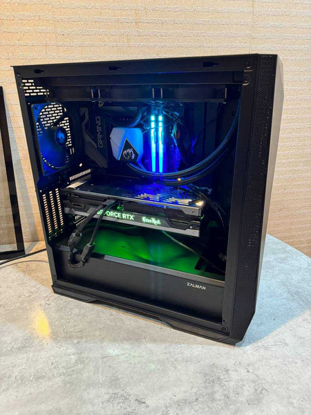 Монтажный мощный игровой компьютер 13900k rtx 4070 ti ddr5 + монитор