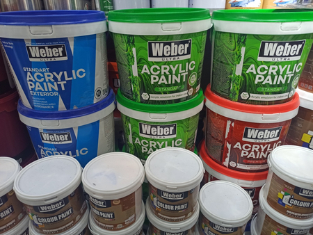 Имулсия и краски Вебер в ассортименте Weber