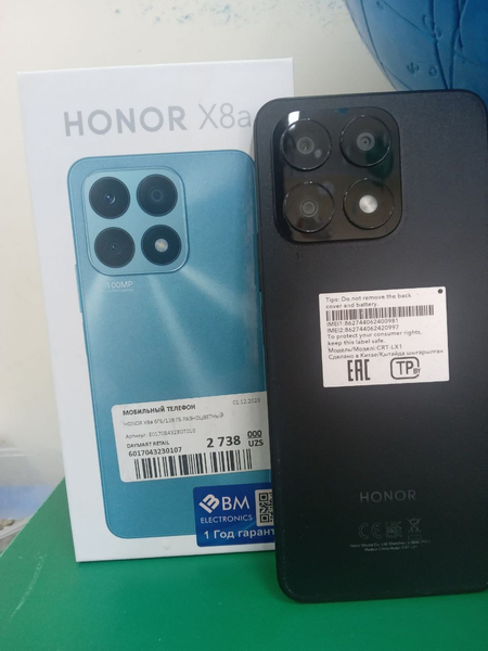 HONOR X8a 1yil garant