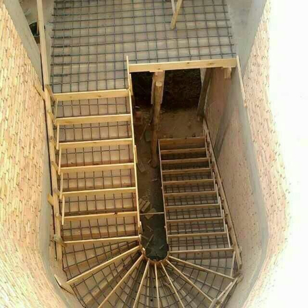 Зина лестница из бетон