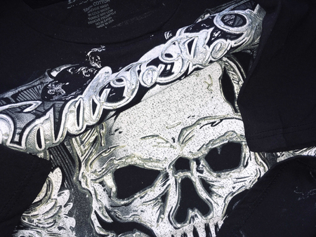 VINTAGE 1999 Made in U.S.A. DE.CØDED® «BAD TO THE BONE» Men's Tee — L
