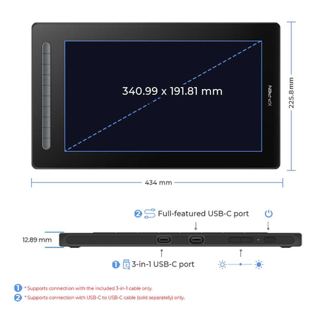 Графический планшет с Экраном Xp-pen Artist 16 2е-поколение 2023