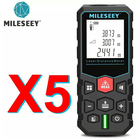 Портативный лазерный дальномер Mileseey 100 и 60 метр