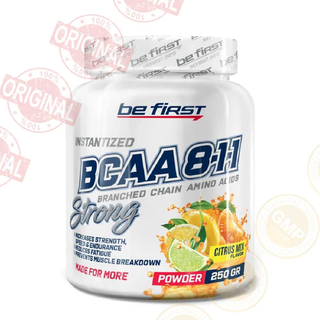 Be first, BCAA 8:1:1 Instantized powder, Citrus Mix, 250 g