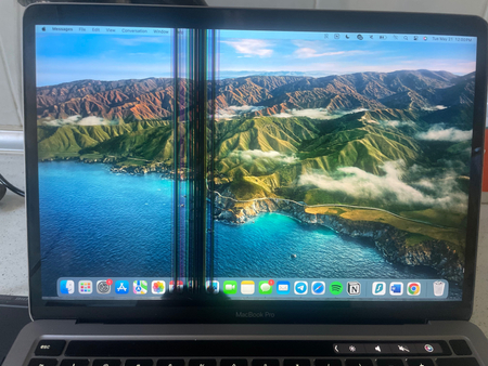MacBook Pro 2020 - Поврежденный экран