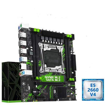 Новий комплект X99 PR9 / e5 2650 V4 12/24  / Ddr4 4gb 2x 2666 mhz