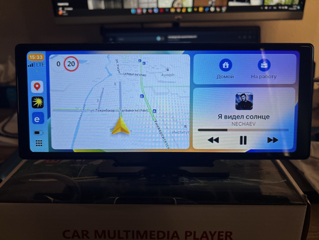 Видеорегистратор 4К, carplay, android auto