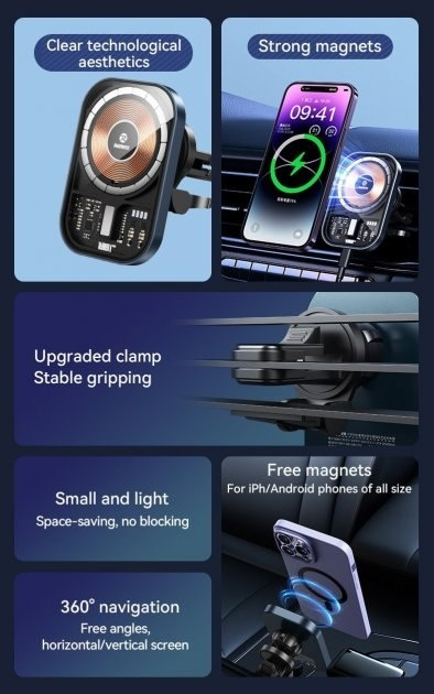 Авто Держатель REMAX RM-C18 iPhone 15 pro max доставка бесплатно