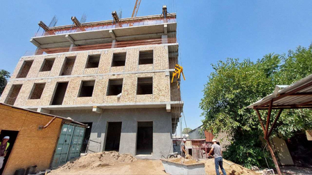 Novostroyka JK NEONIT qurilish jarayoni 6 etaj