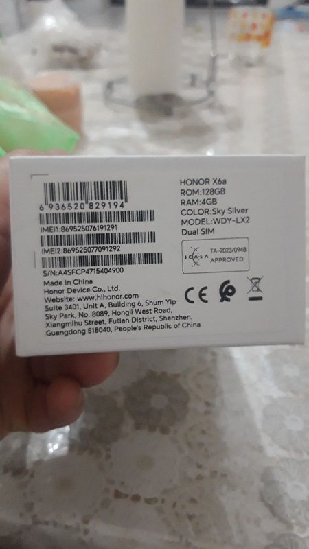 Honor x6a 128Gb.