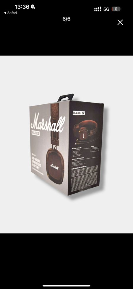Наушники Marshall Major IV european version Bluetooth 5.0