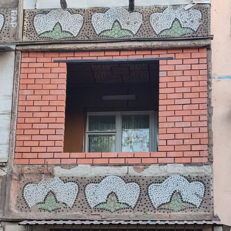 Кладка балкон Балконга Гишт терамиз
