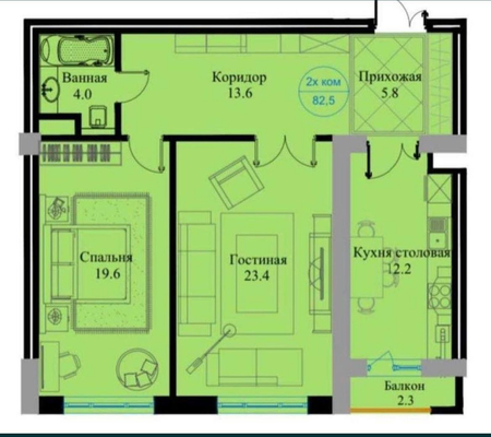Продается 3х ком. квартира, ЖК Барокко, ор-р: Гидрометцентр, 83м2
