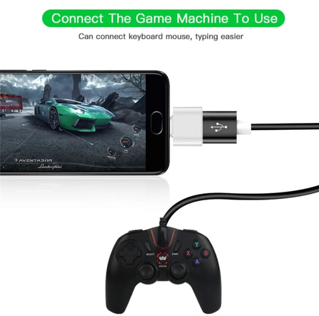 Адаптер OTG с портом USB 3,0 Туре-С и штекером USB С на гнездо USB