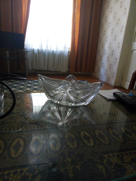 вазы лодочки хрустальные