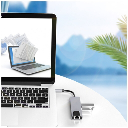 Type-c hub адаптер/переходник macbook