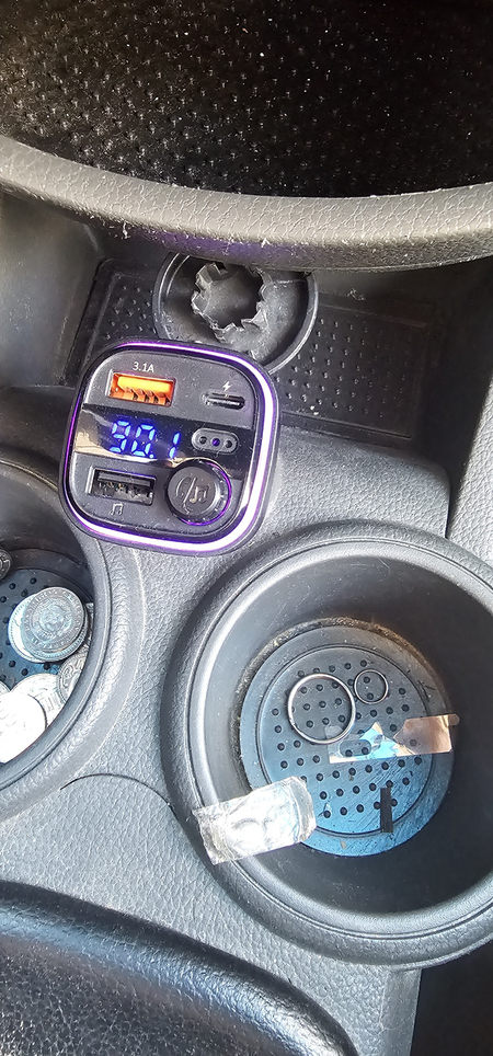 Fm модулятор, fm трансмиттер, bluetooth, usb reader mp3, зарядка 18 w