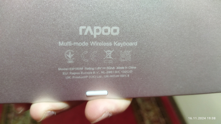Клавиатура и мышь Rapoo 9300M White
