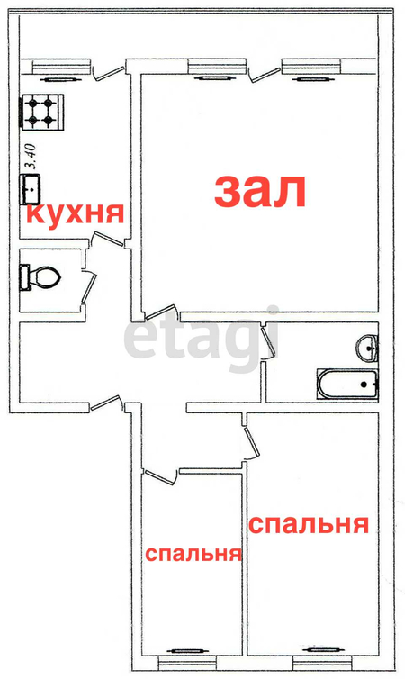Срочно продам 3-х комнатную в Мирзо-Улугбекском районе возле метро БИЙ