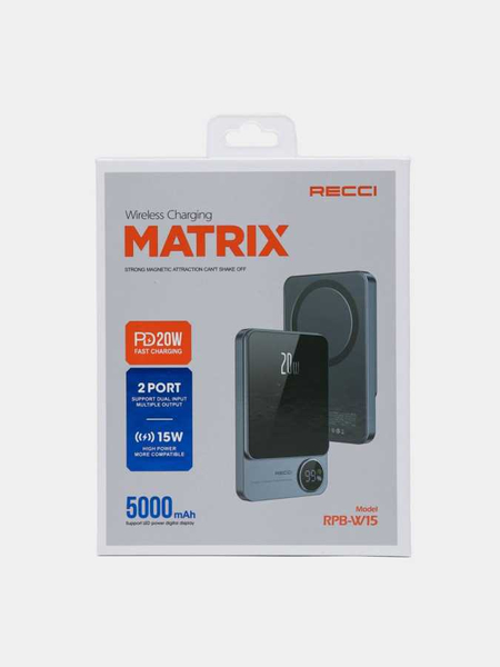 Powerbank от бренда Recci RPB-W15