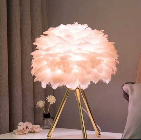 Лампа из птичьего пера. Patli lampa.