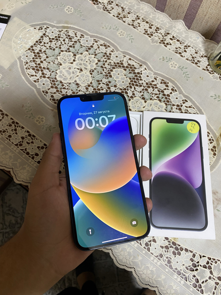 Iphone 14 plus 128 Gb 86% karopka dakument zo'r holatda