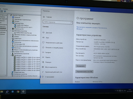 Acer nitro 5 core i5 10 avlod 16/512 ssd gtx 1650Ti 4 gb videokarta