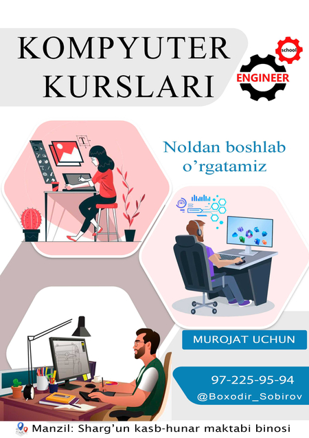 Birinchilardan bo'lib Kompyuter kurslari
