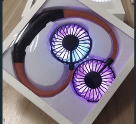 Вентилятор шейный Usb led