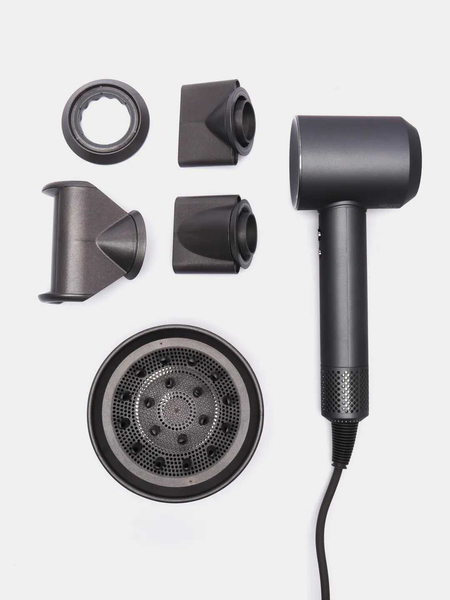 Фен для волос Super Hair Dryer, стайлер, 5 насадок