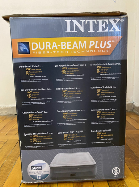 Надувная кровать Intex есть прокол. Насос работает без проблем