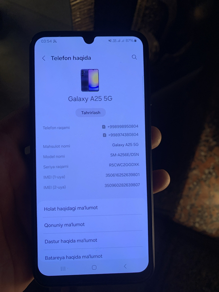 Samsung galaxy A25