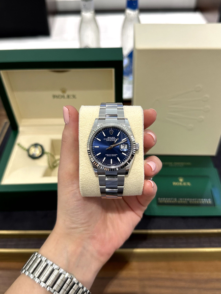 NEW Rolex Datejust 36mm Steel and White Gold 126234